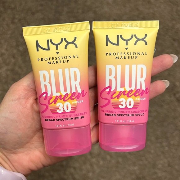NYX | Makeup | Nwt 2 For Nyx Blurring Primer Sunscreen Spf | Poshmark
